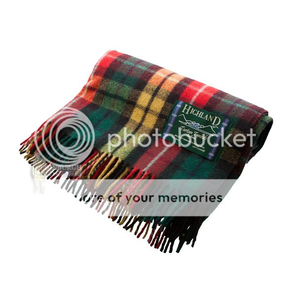 SCOTTISH 100% WOOL TARTAN RUG / BLANKET / THROW - GREAT CHOICE OF TARTANS!
